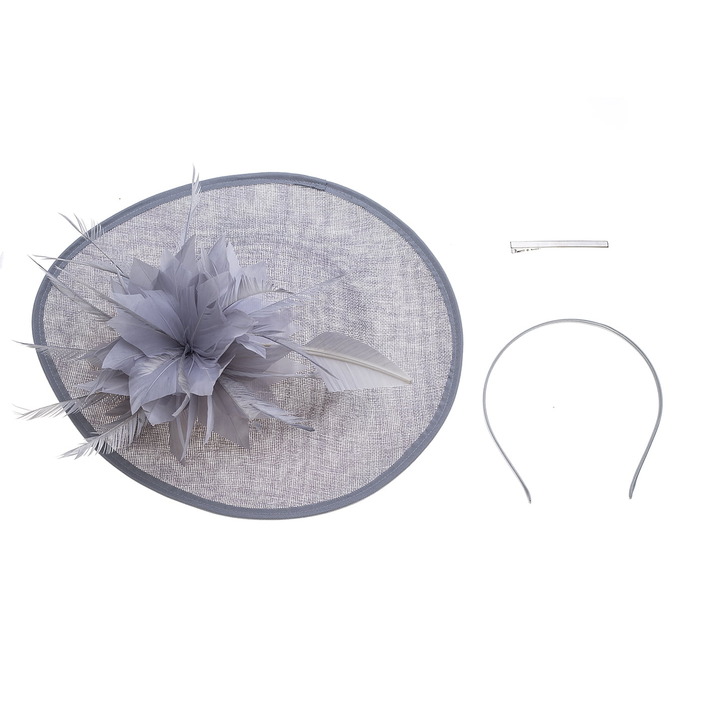 Designer Collection Grey Fascinator Hat - The Specialty House